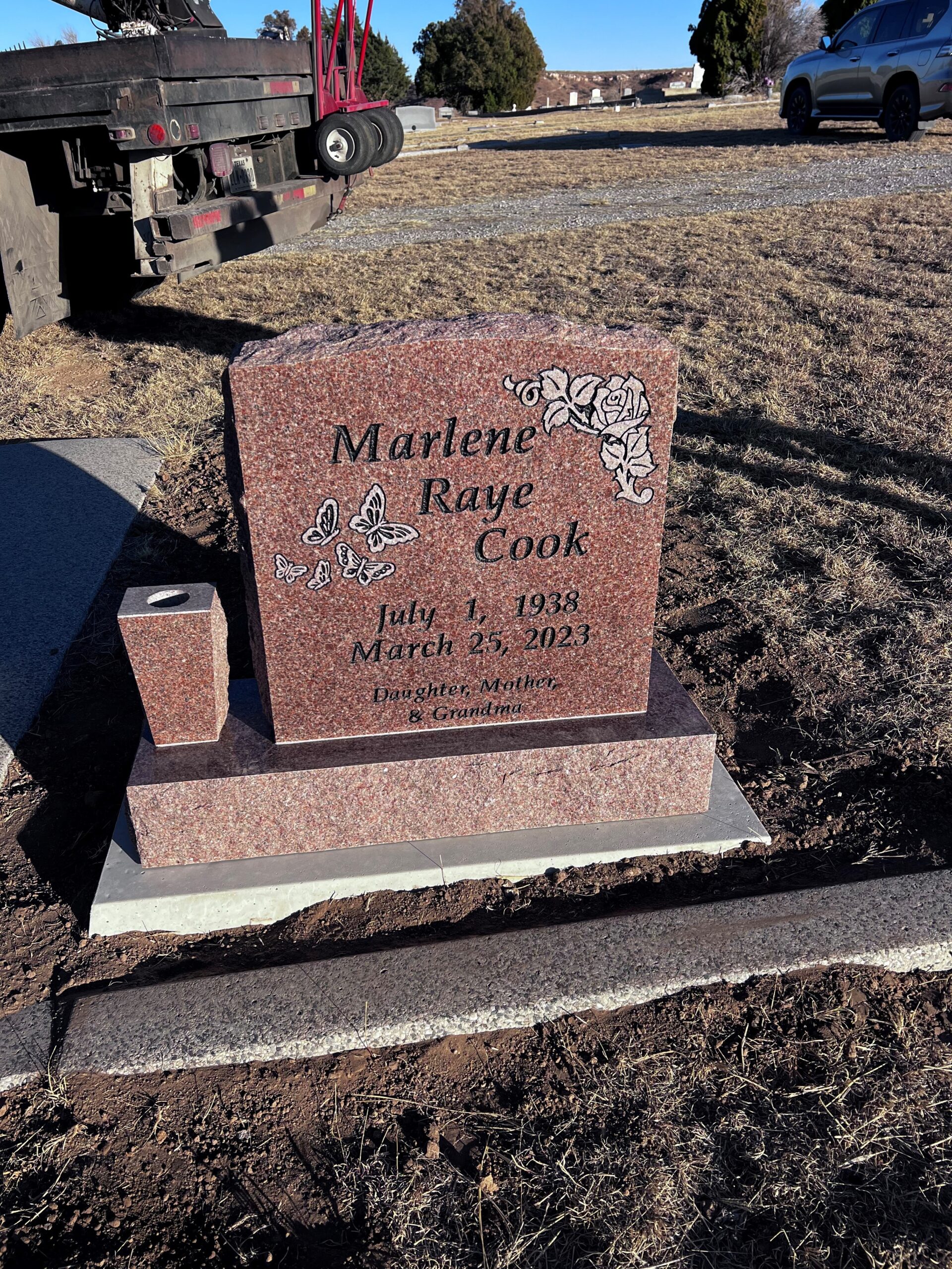 Single Upright Texas Lonestar Monuments