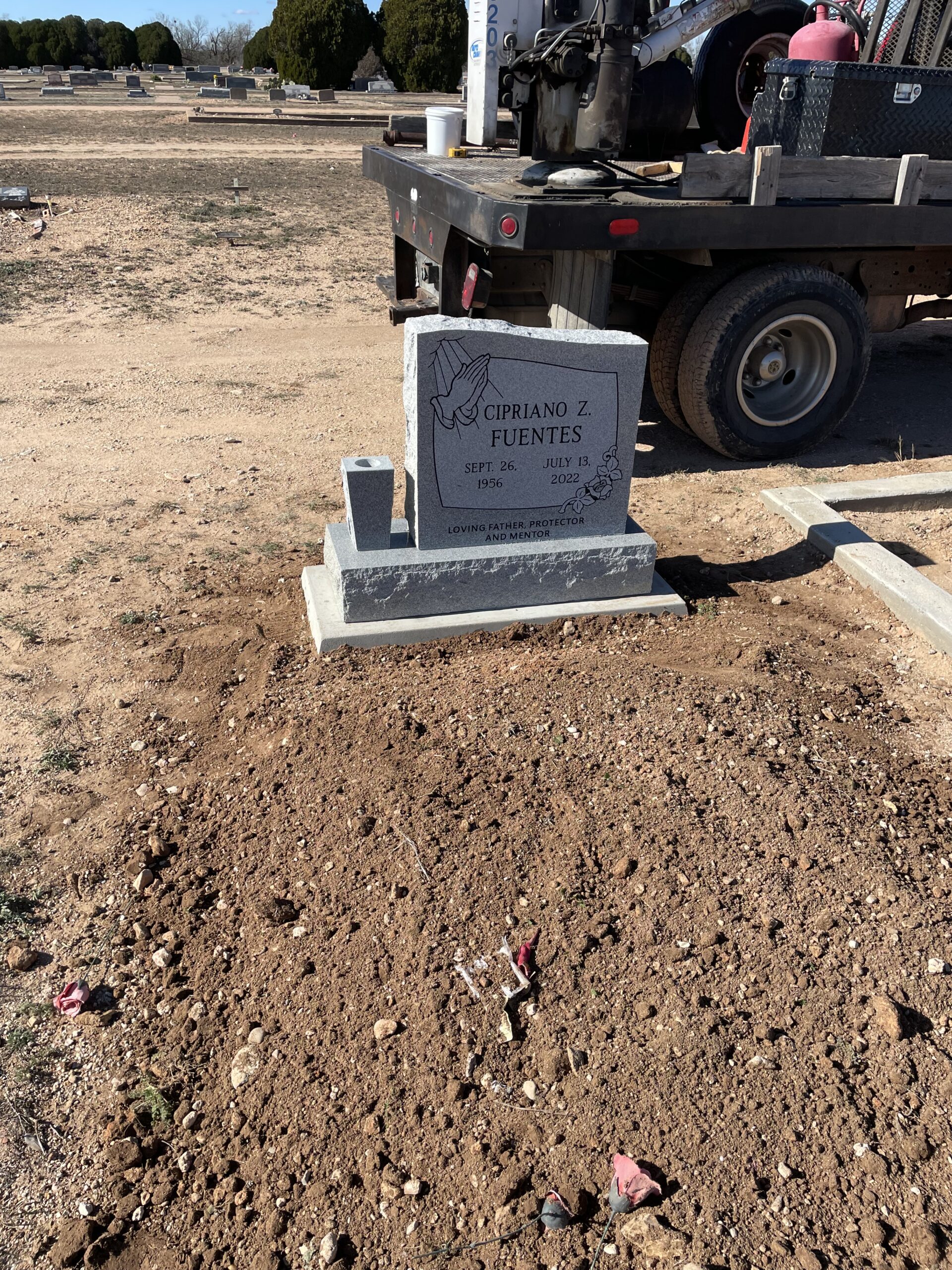 Single Upright Texas Lonestar Monuments