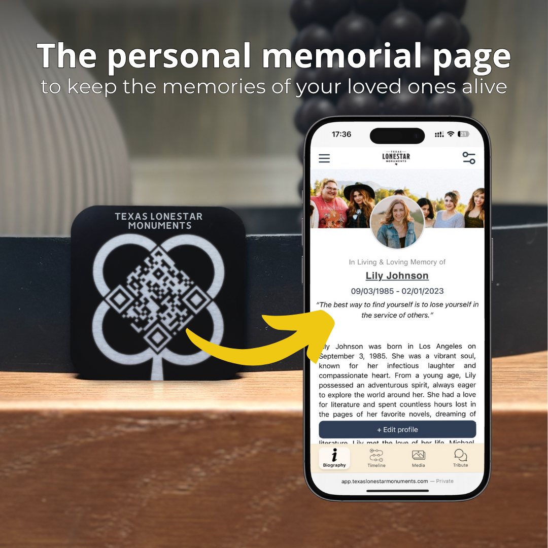 MemorialTag Texas Lonestar Monuments